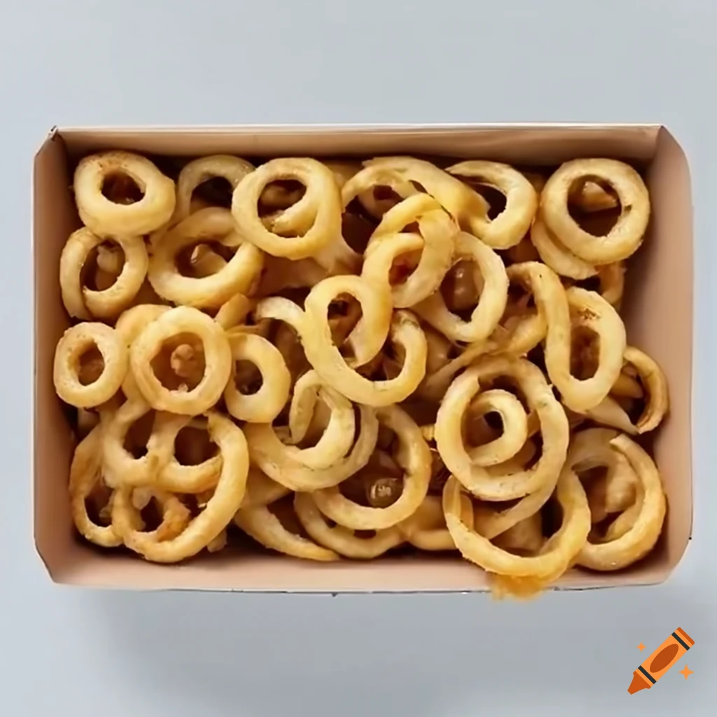 Box of delicious curly fries