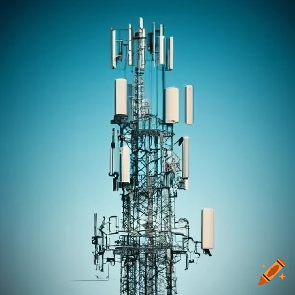 Radio tower for 6g communication on Craiyon