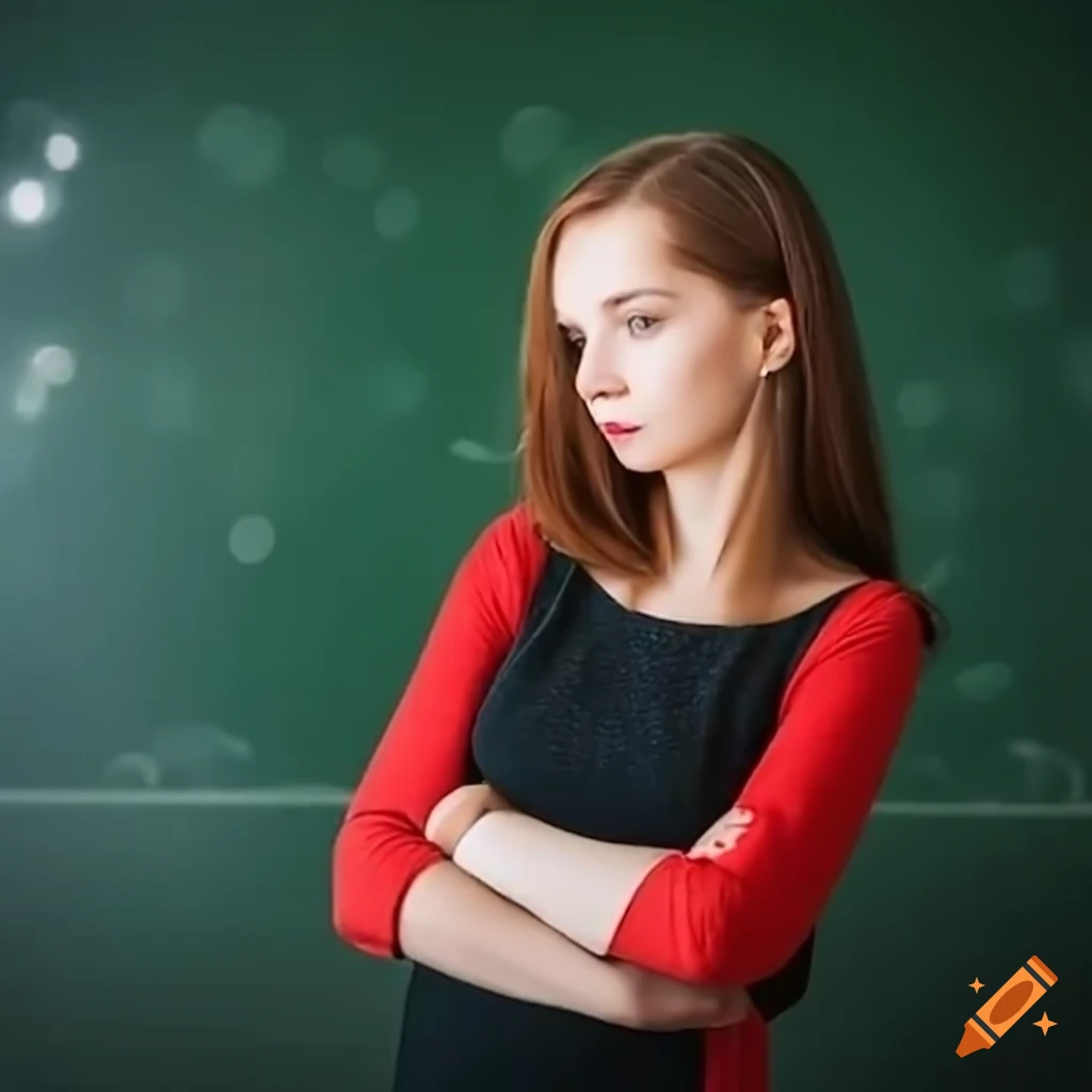 Portrait of a strict russian teacher