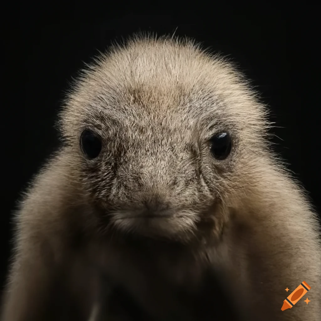 Portrait of a mysterious extraterrestrial creature