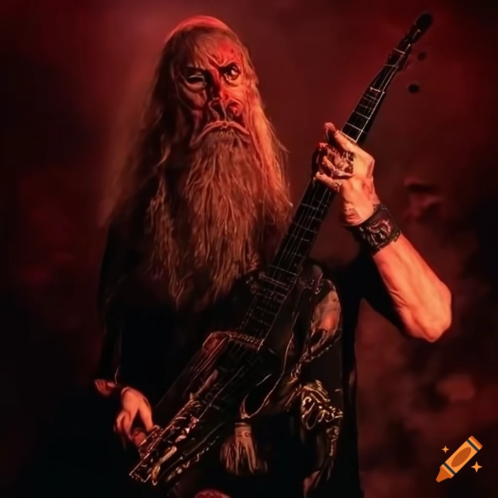 Matthew hopkins, witch finder general at a heavy metal concert on Craiyon