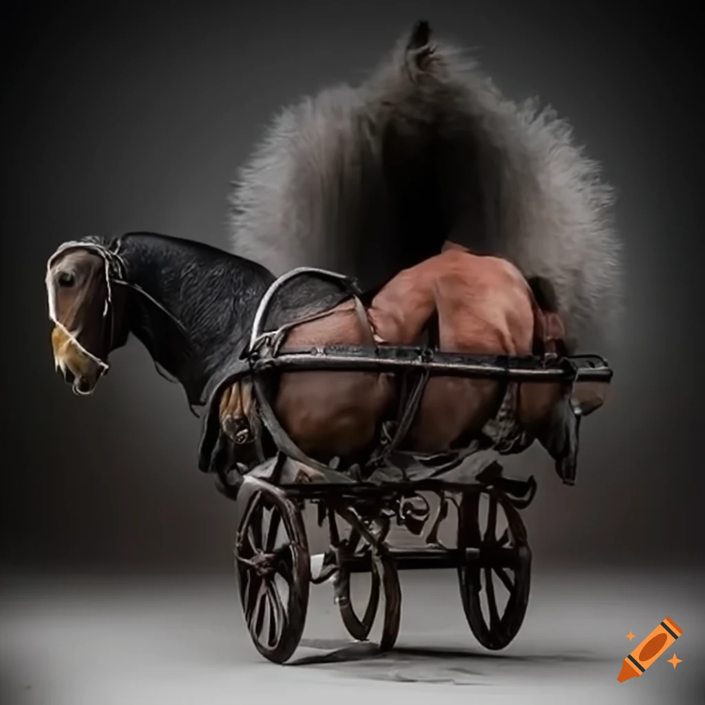 Concept art of a combined horse and cart