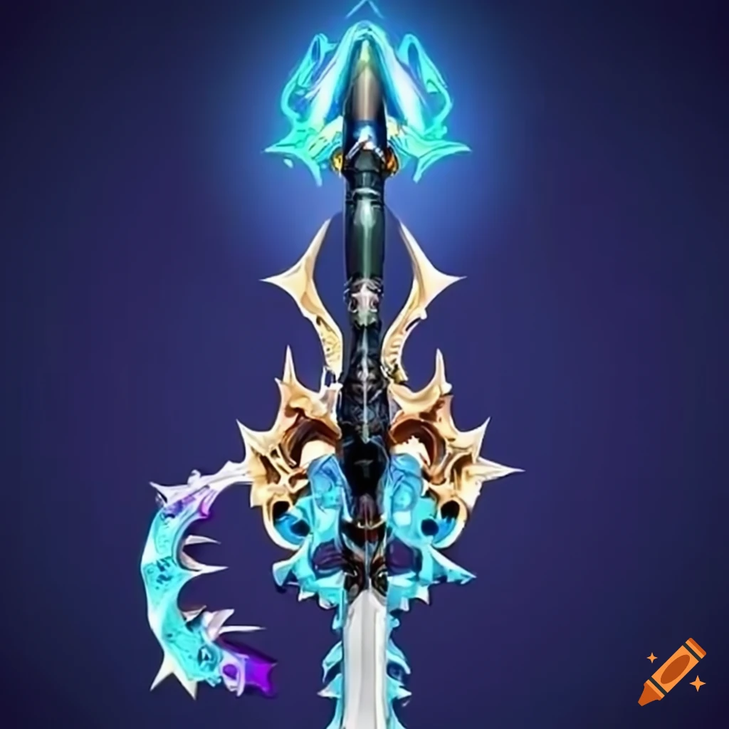 Image of a keyblade on Craiyon