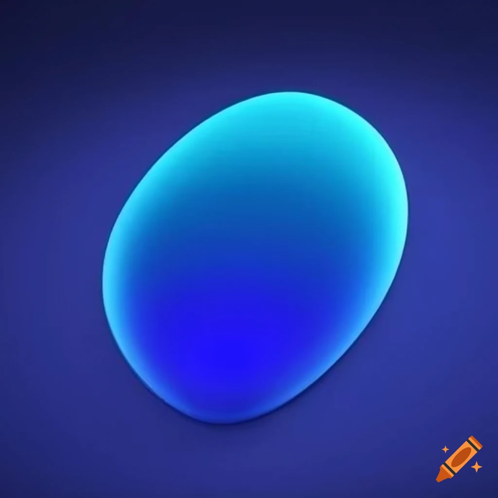 Vibrant blue candy for a 3-in-a-row game on Craiyon