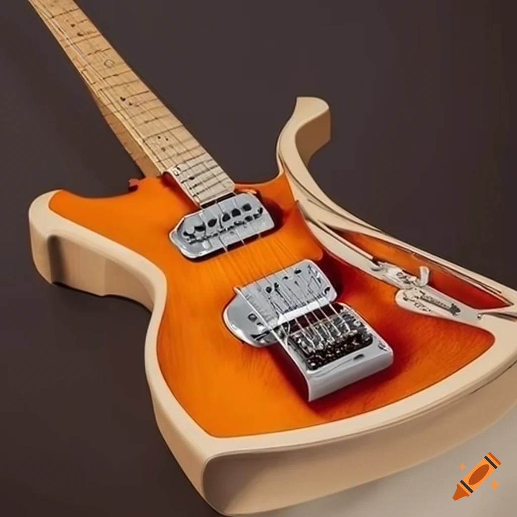 Modern ergonomic electric guitar