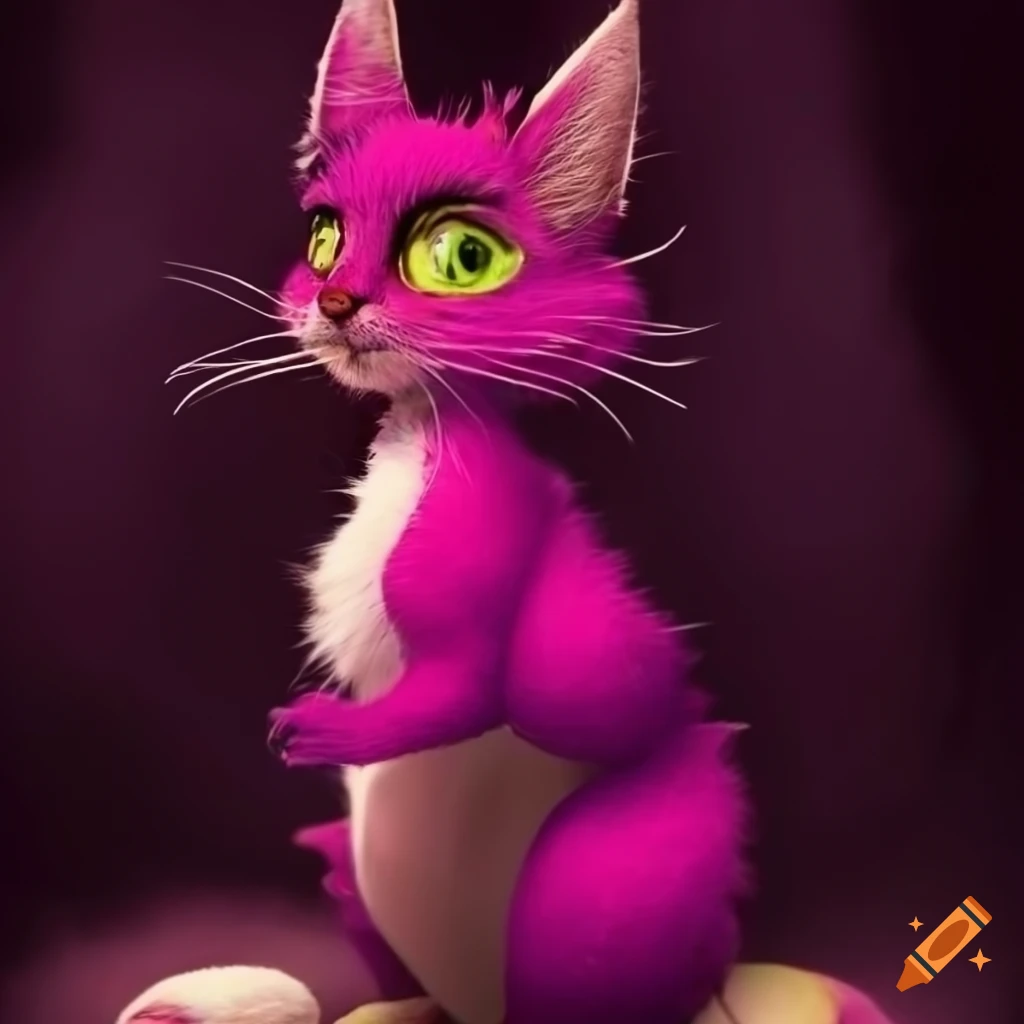 Alien cat with bow on Craiyon