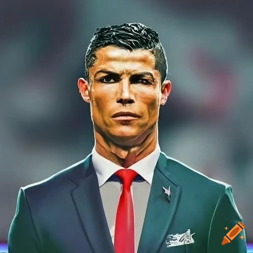 Donald trump with cristiano ronaldo on Craiyon