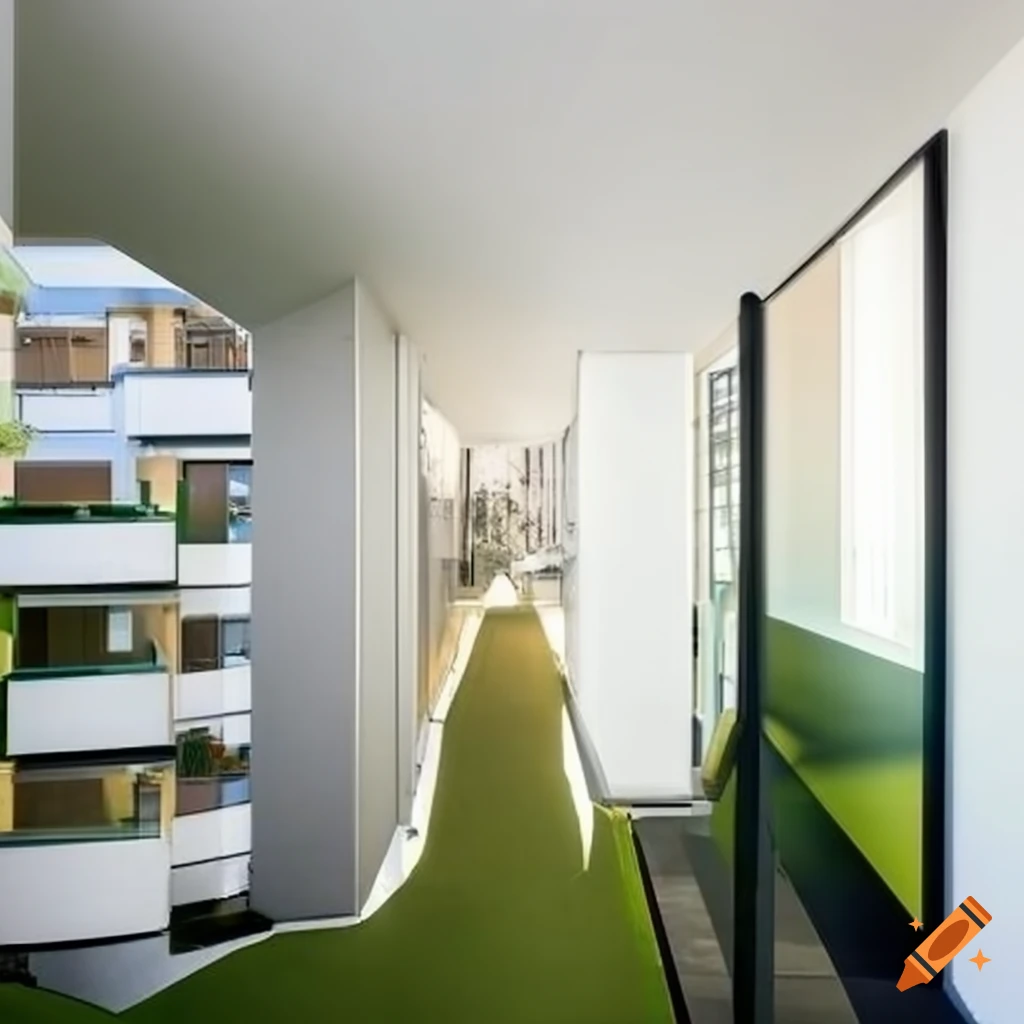 Inside views of renovated office building flats in Wiesbaden on Craiyon