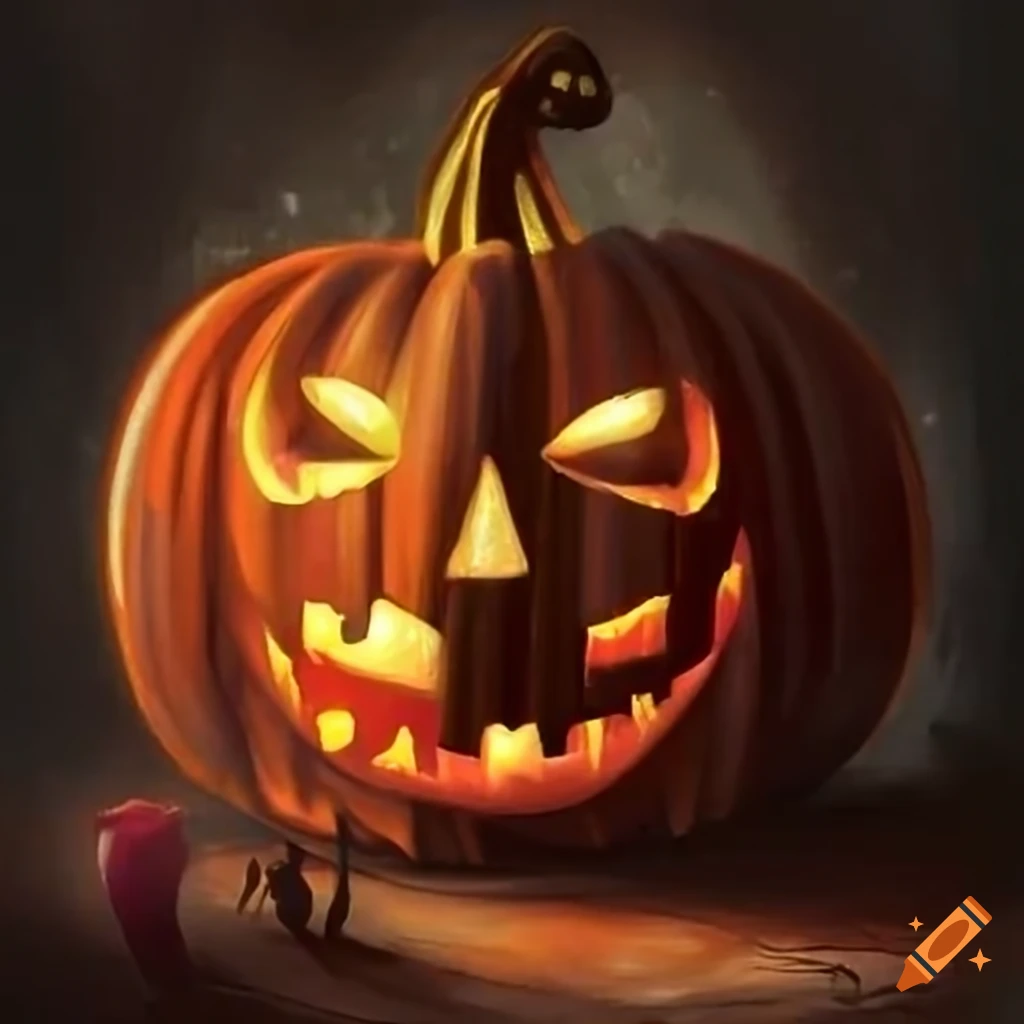 Halloween-themed image on Craiyon