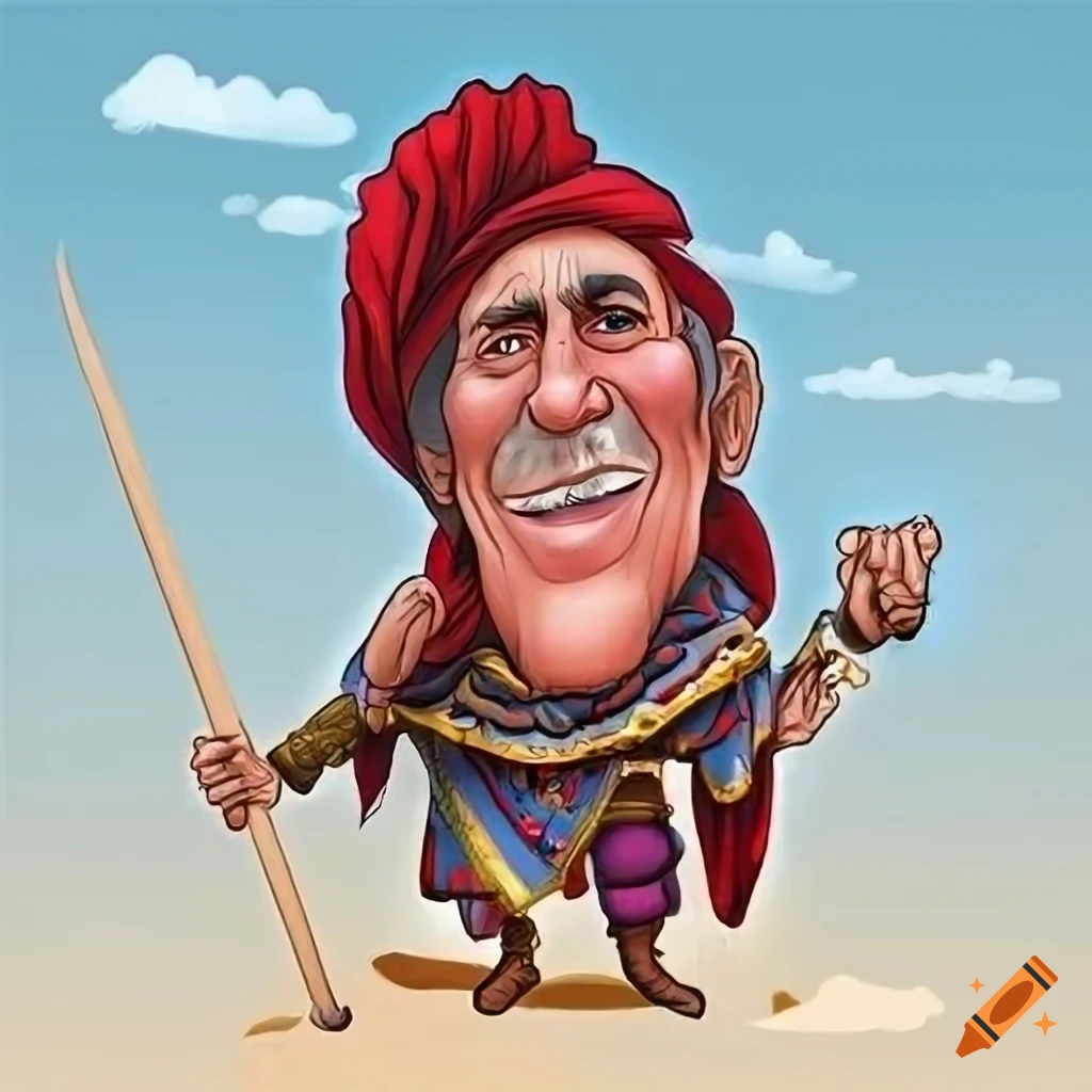 Funny caricature of a roman emperor caricature on Craiyon