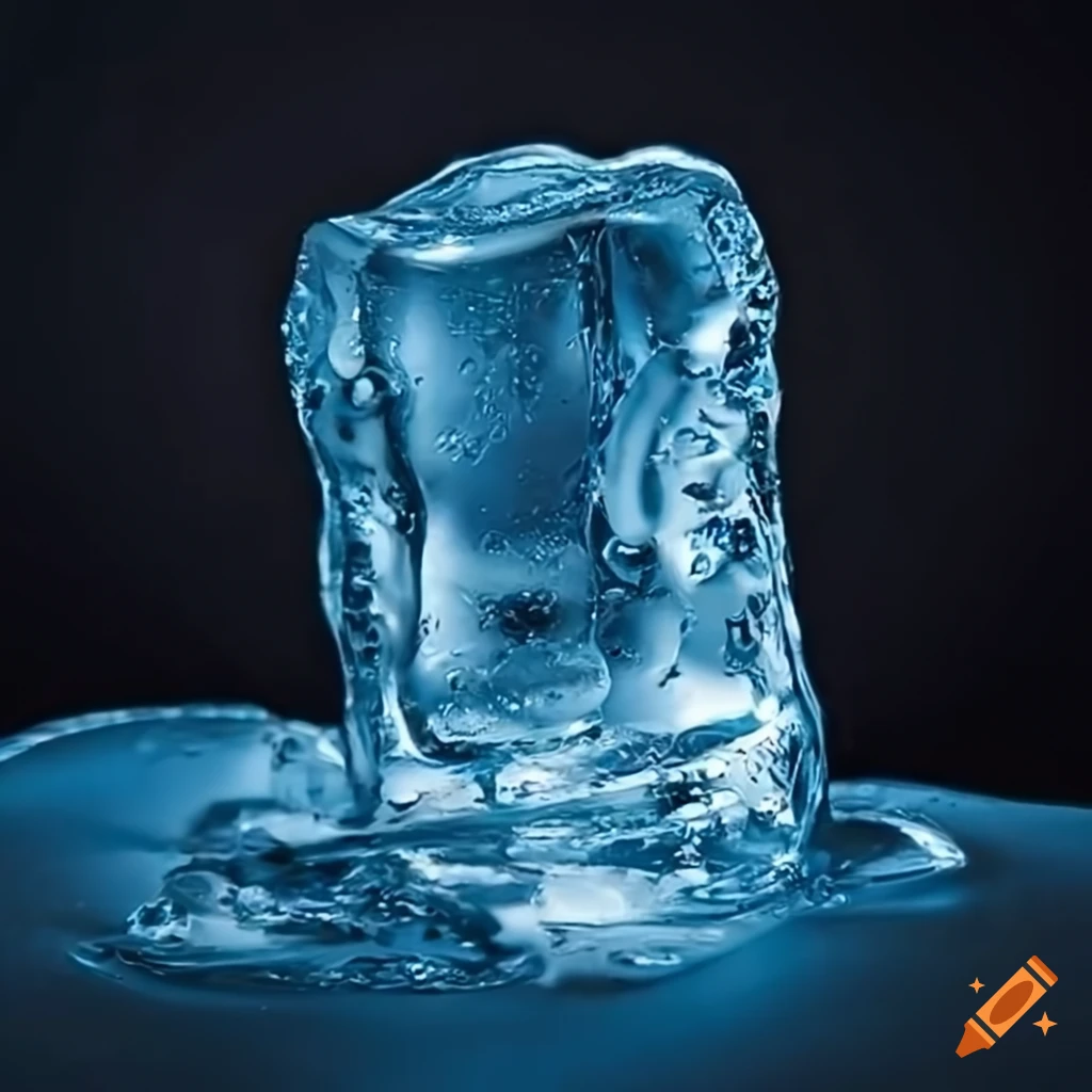 Ice Cubes In Water Wallpaper