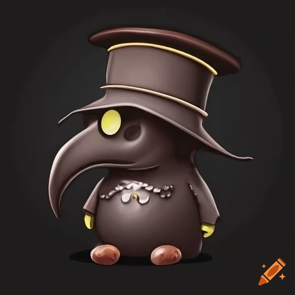 Chibi plague doctor character on Craiyon