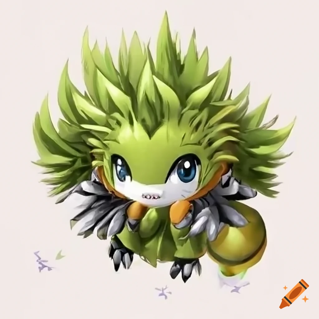 Image of a cute round baby digimon