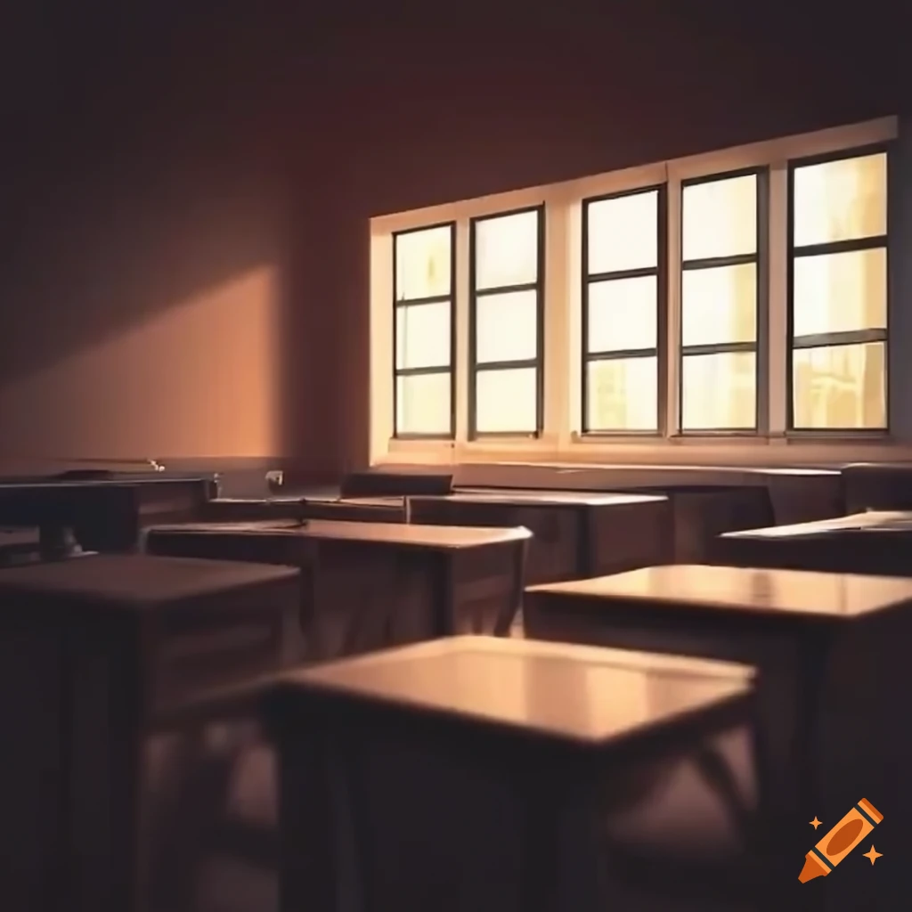 Photo of a futuristic classroom on Craiyon