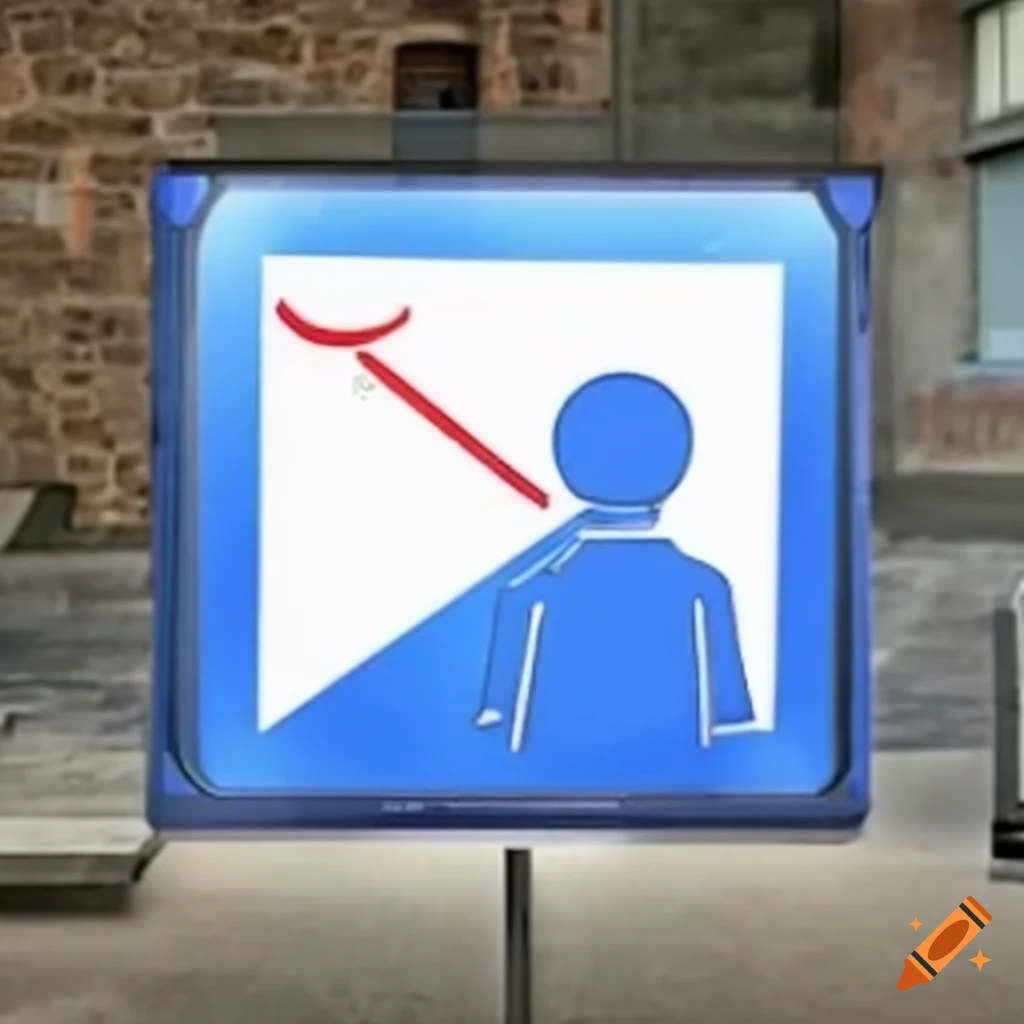 Interactive signs in a public space