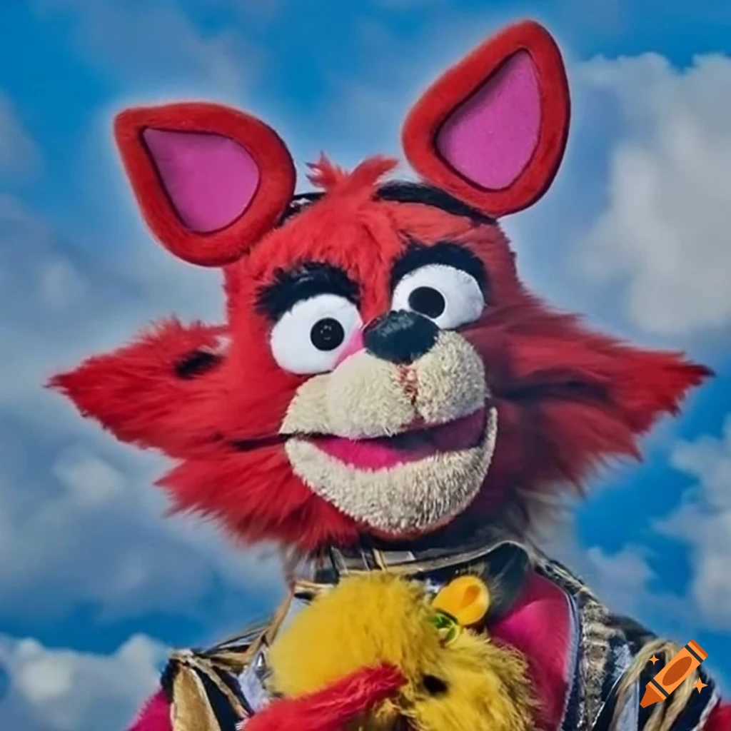 Portrait of smiling foxy the pirate on Craiyon