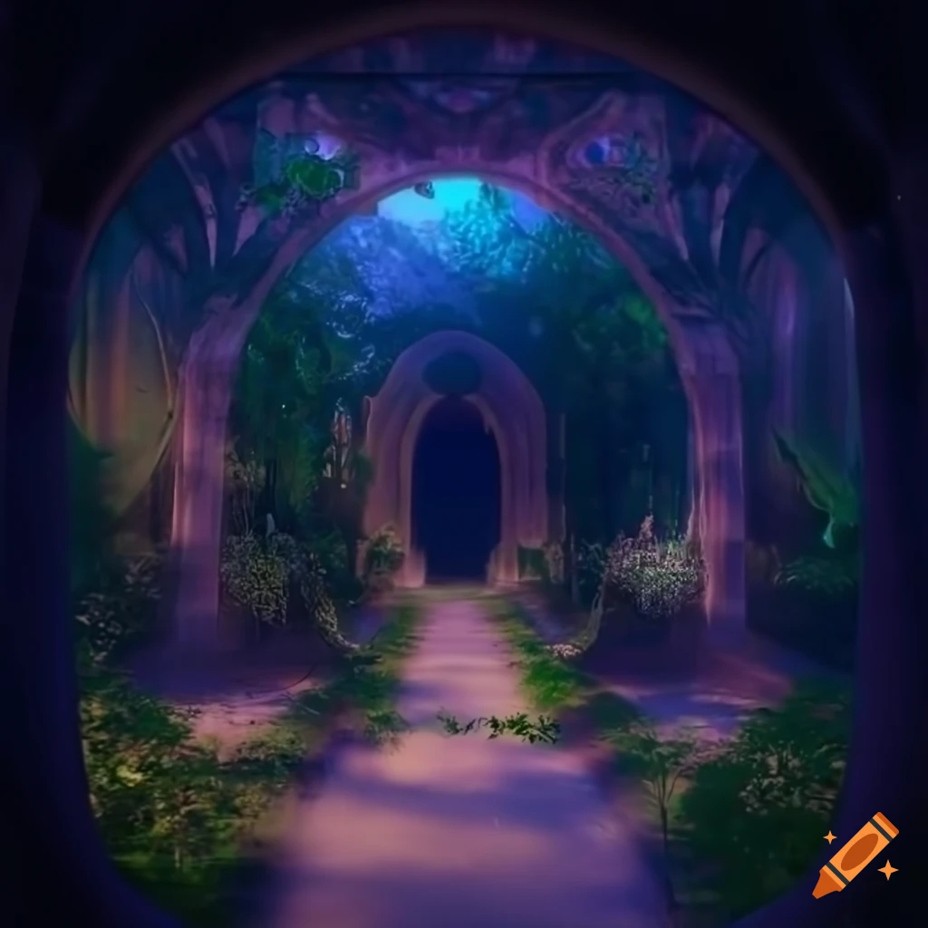 Ethereal 3D render of a heavenly garden on Craiyon