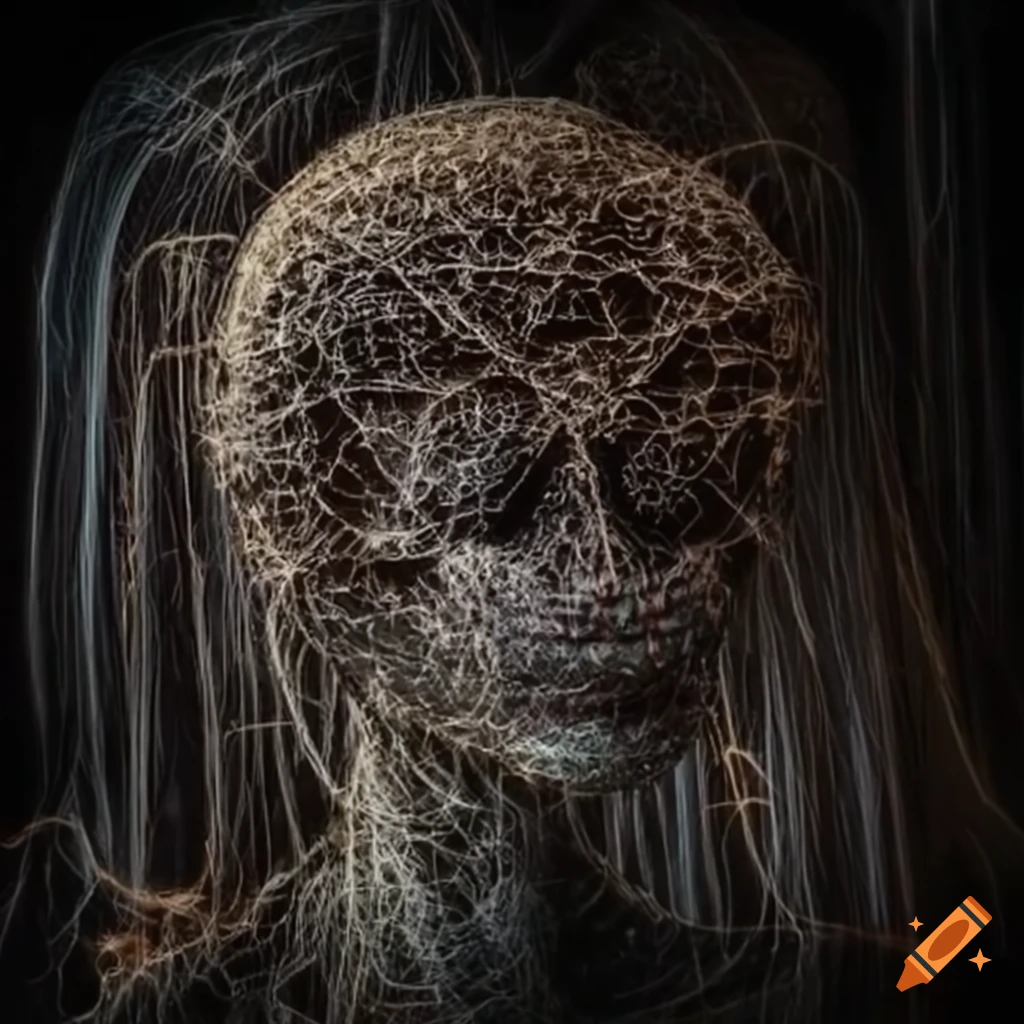 Intricate artwork of complex equations and maps