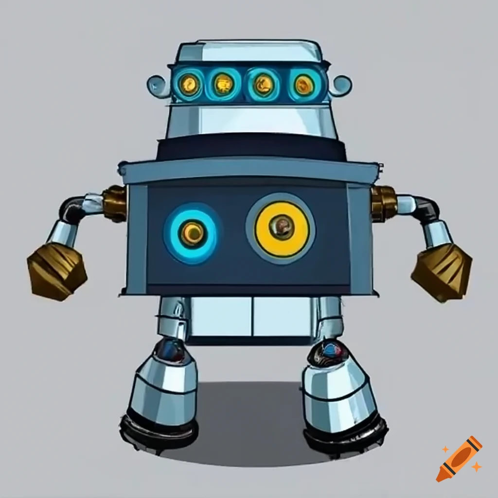 Adventurous bucket-shaped robot