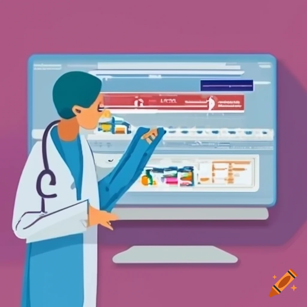 Dashboard for patient tracking software on Craiyon