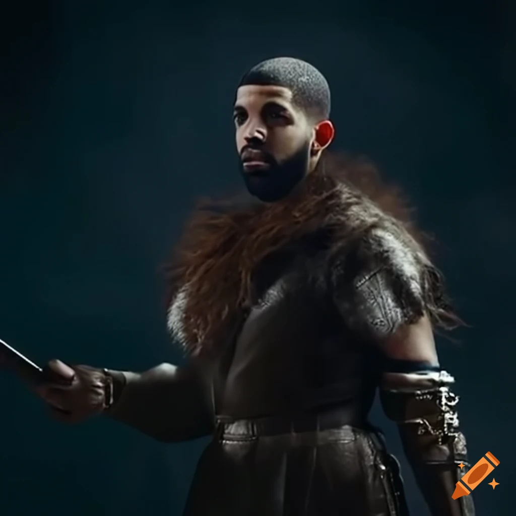 Artwork of rapper drake as a knight on Craiyon
