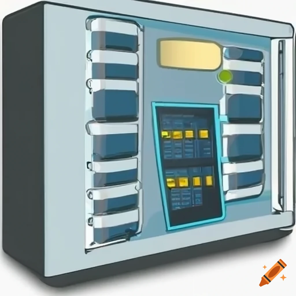 Illustration of server security awareness on Craiyon