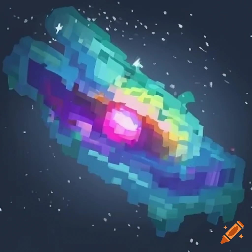 Minecraft pc galaxy screenshot on Craiyon