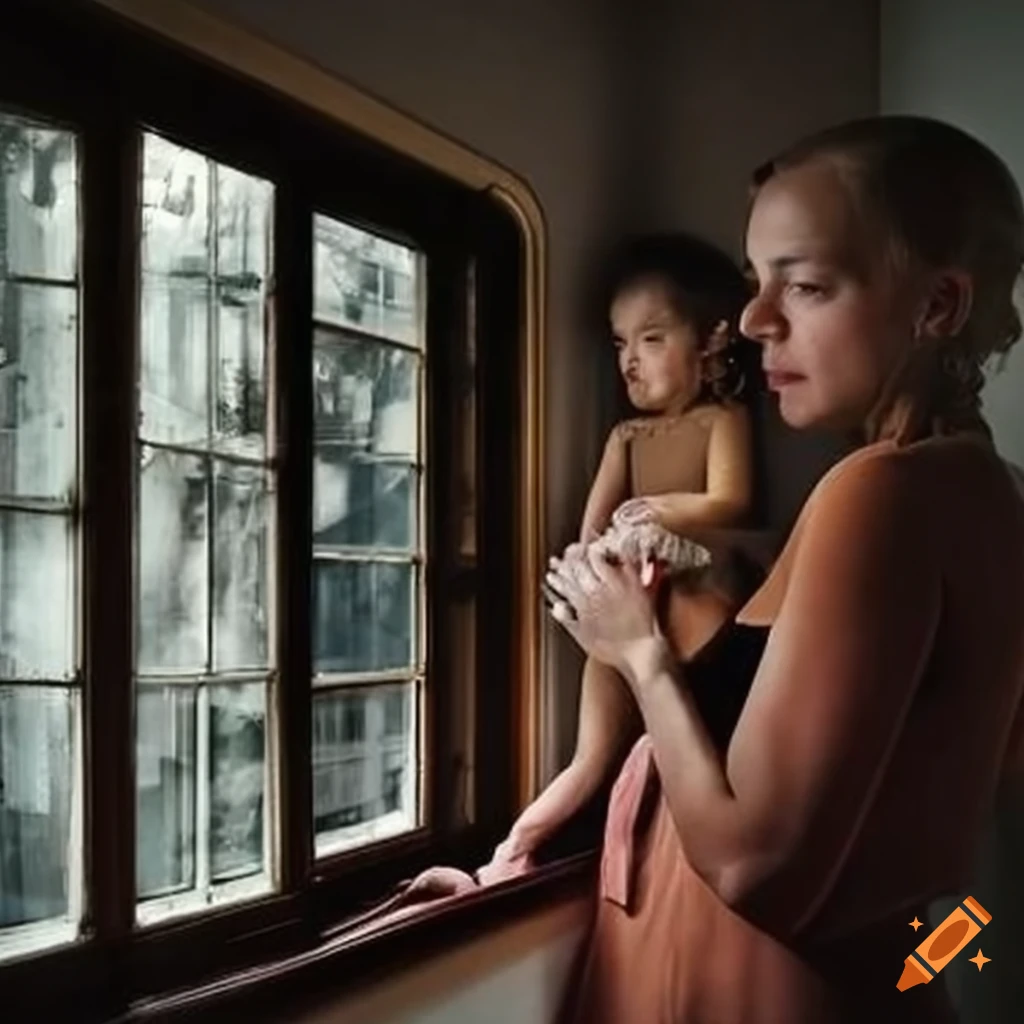 Abstract art on a window