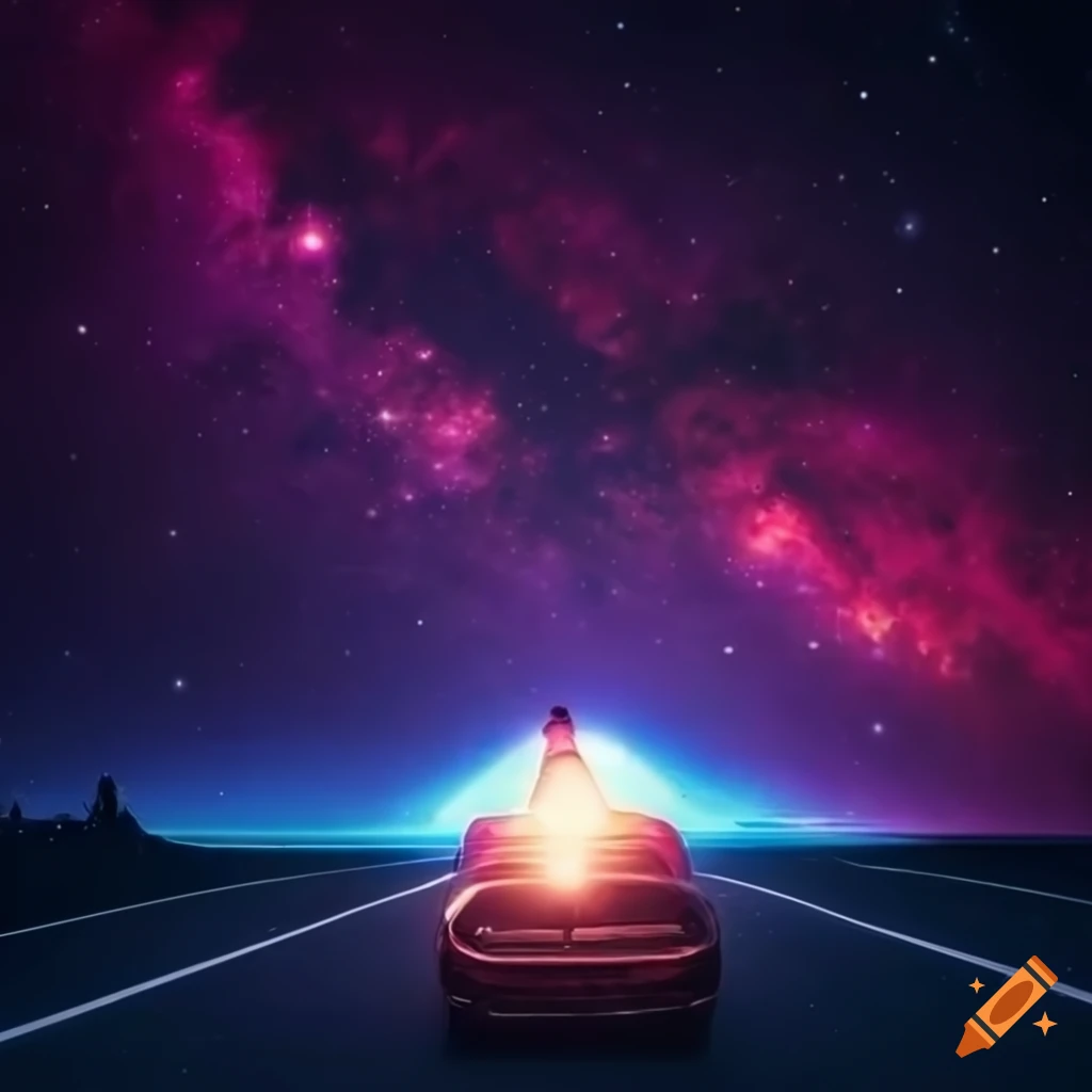 Person named zoe jamieson driving through the galaxy