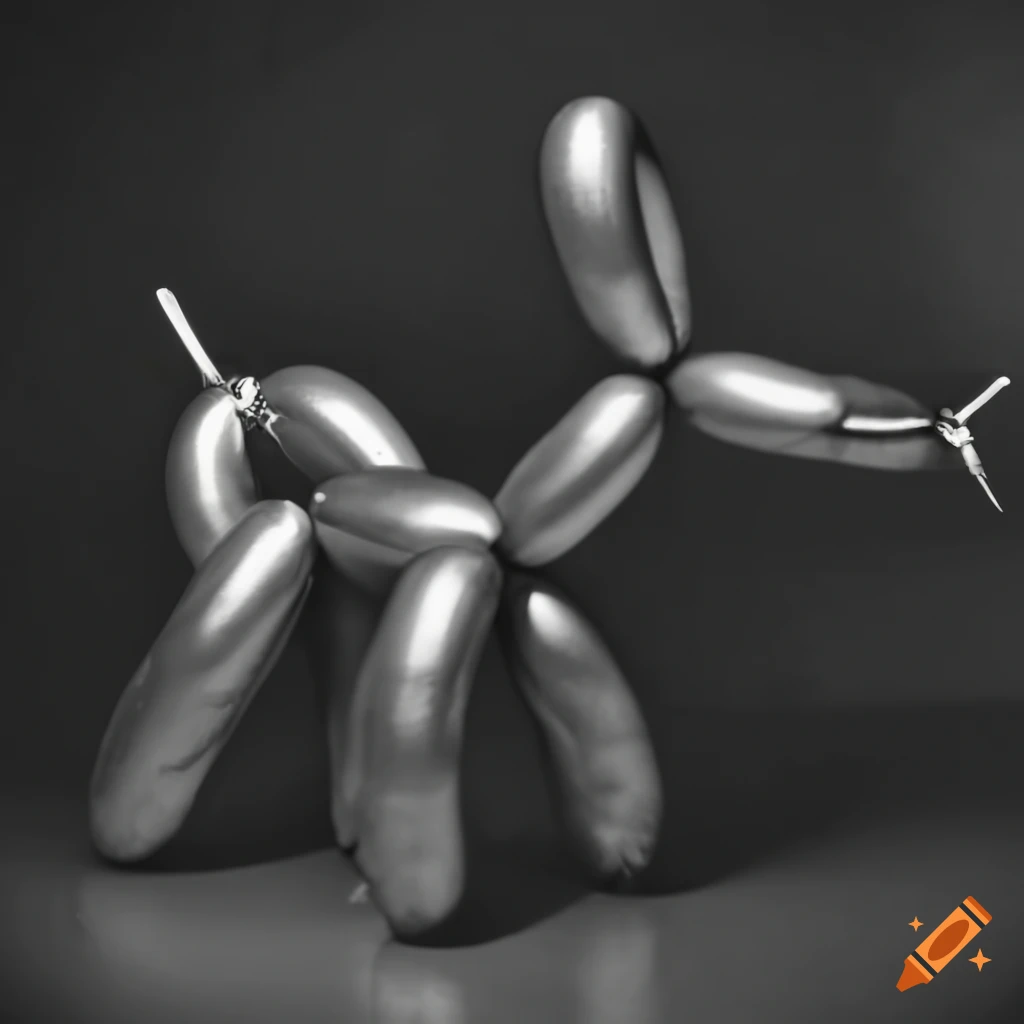 Balloon dog sculpture on Craiyon