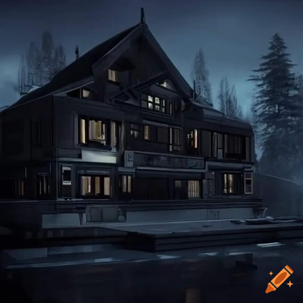 Sci-fi house concept art