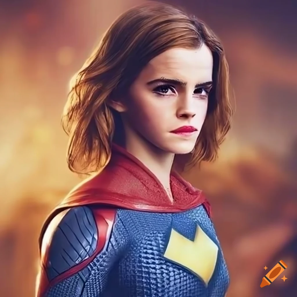 Half body Of Emma Watson As A Superhero Half body Of Emma Watson As A Superhero
