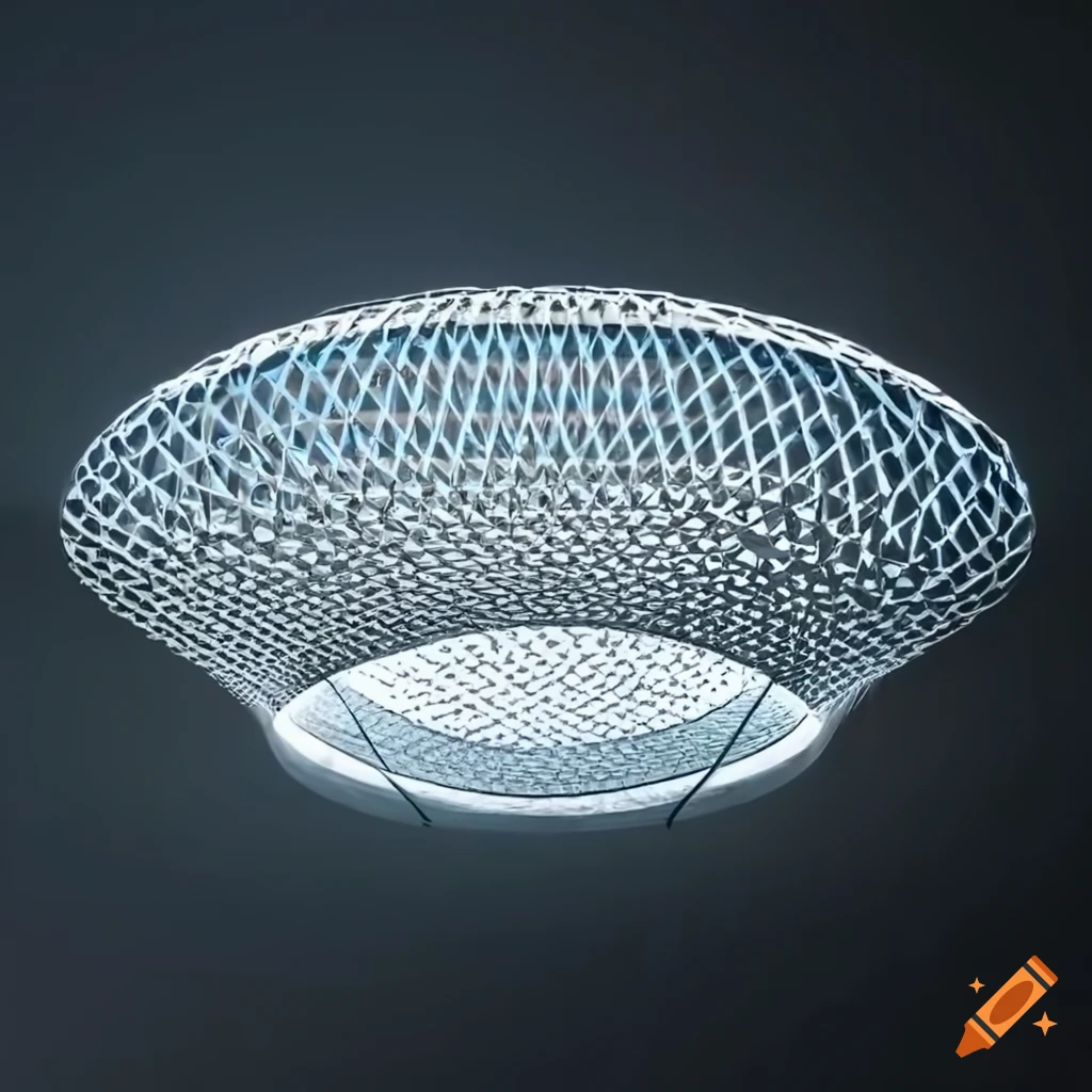 3d printed glass ceiling with parametric core on Craiyon
