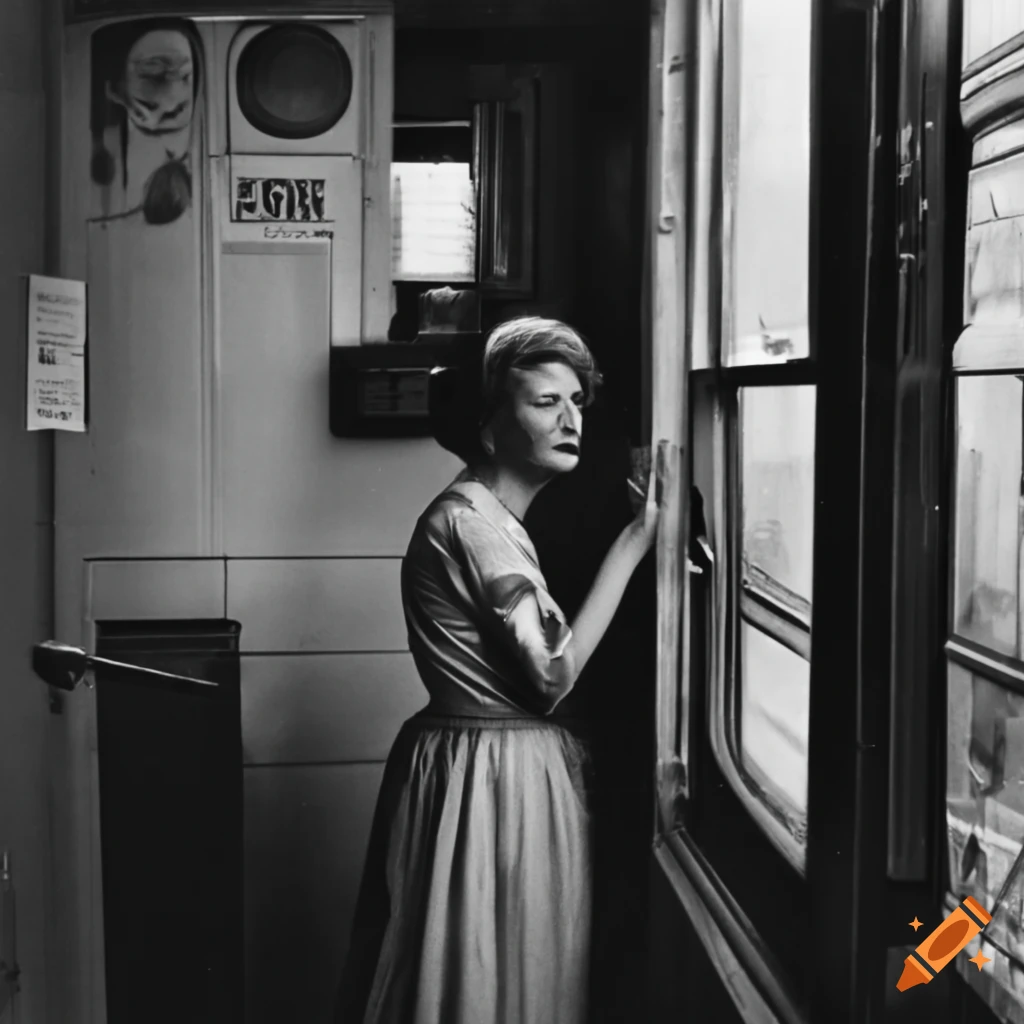 Subway window in dorothea lange style on Craiyon