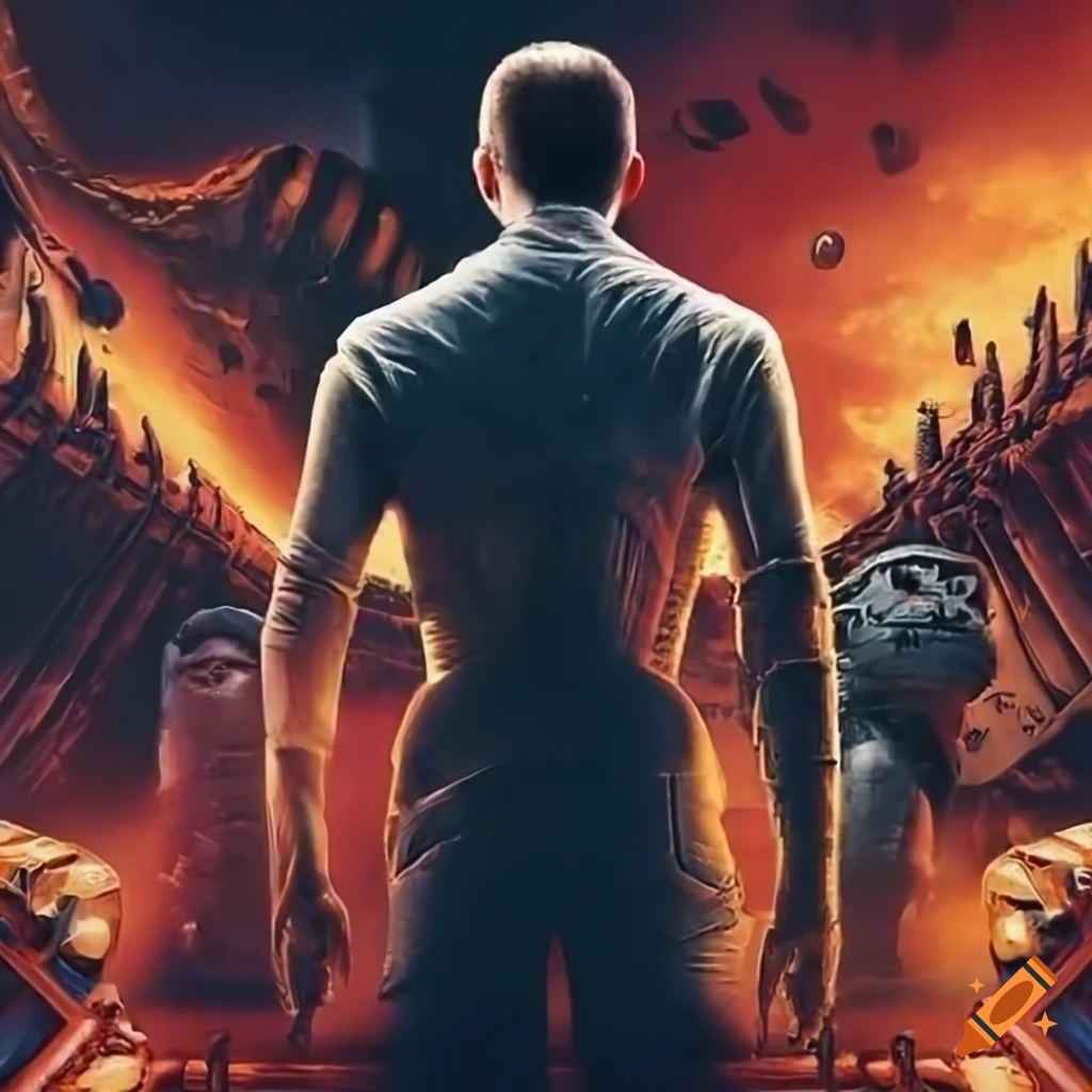 Highly detailed sci-fi movie poster on Craiyon