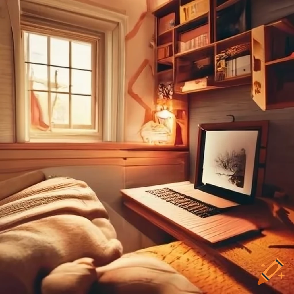 Cozy study spot with a view