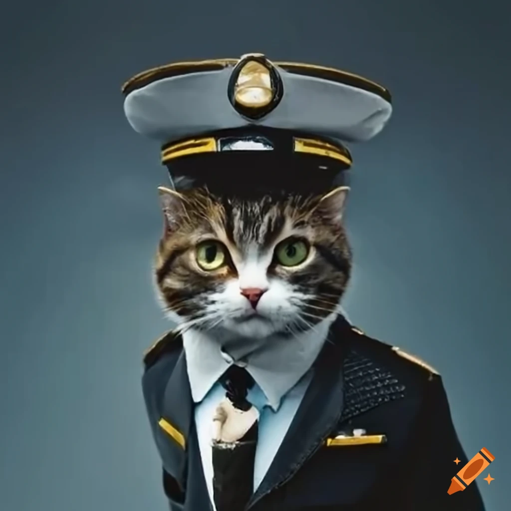 Police cat on Craiyon