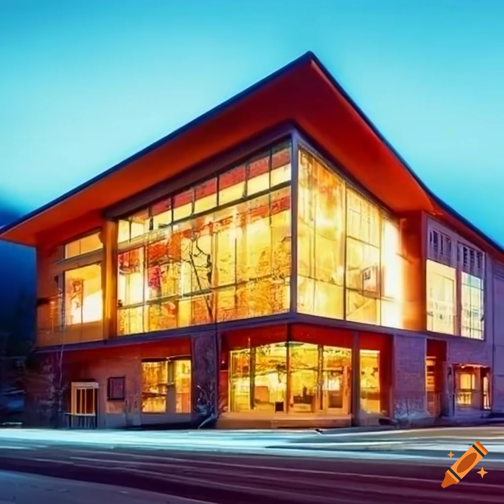 Community center building on Craiyon