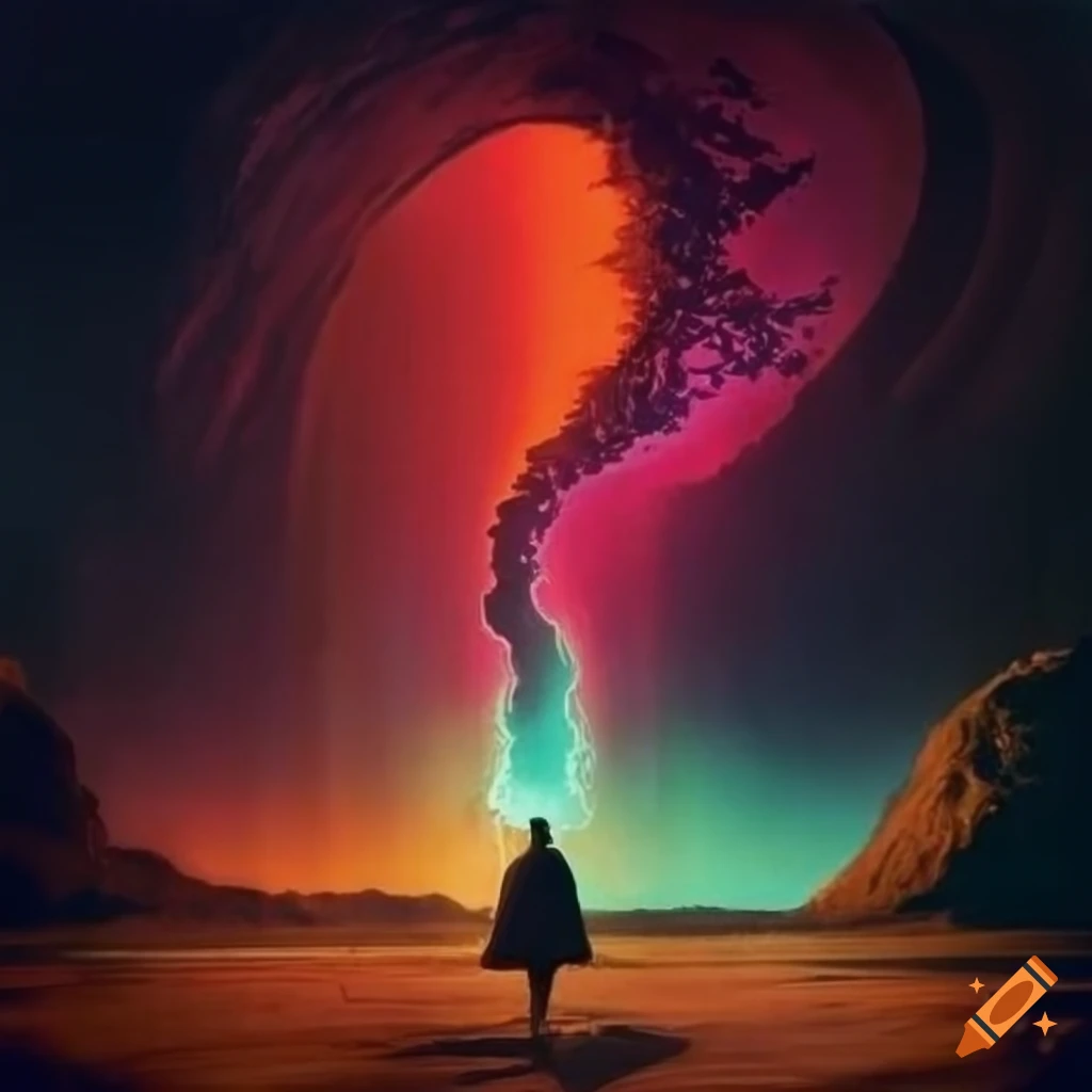 Album cover with dystopian setting