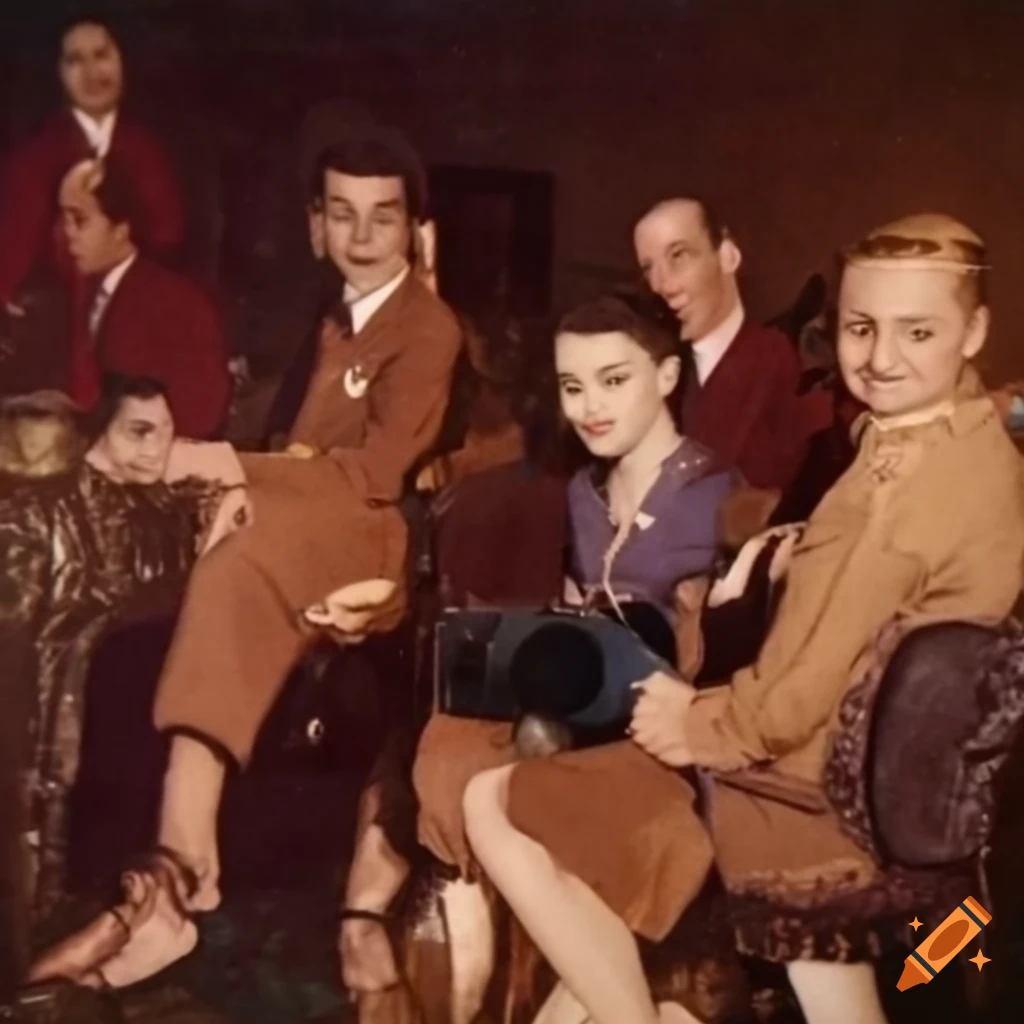 1950s italian extended family having a picnic on Craiyon