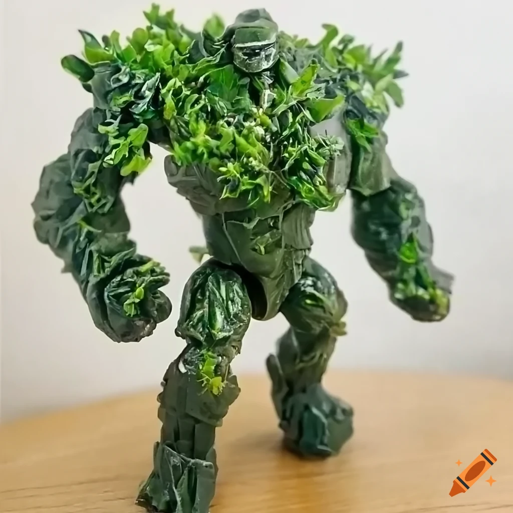 Action figure of a plants golem