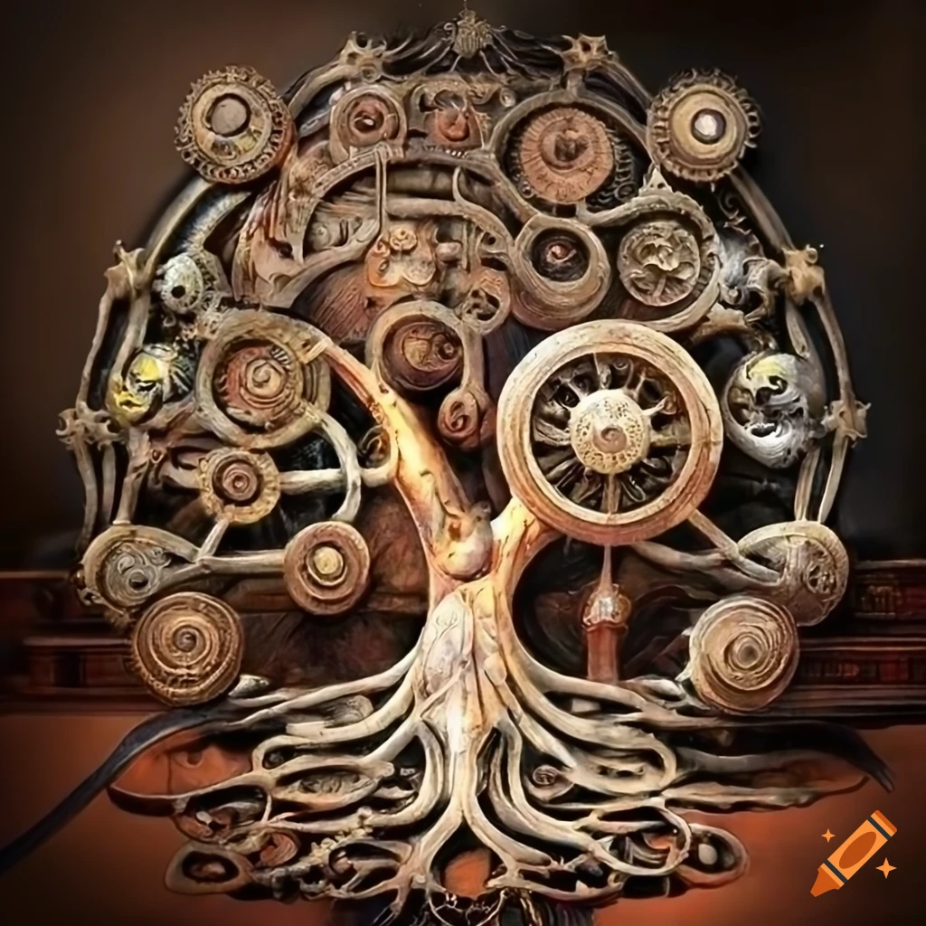 Image Of A Steampunk Inspired Chinese Tree Of Life On Craiyon