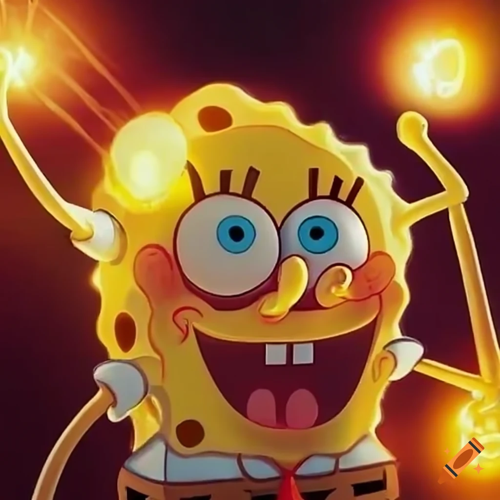 Spongebob watching the sun explode on Craiyon