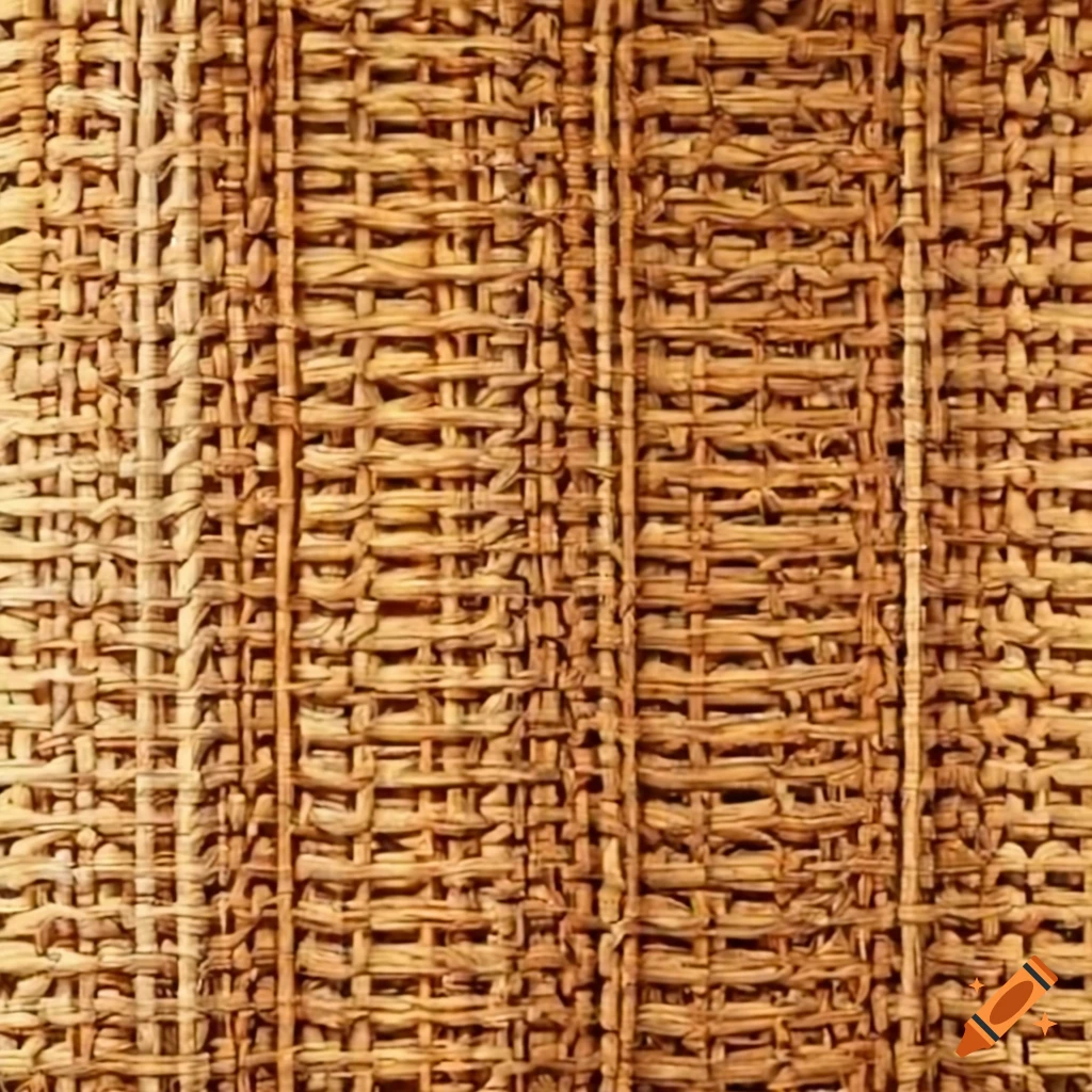 Close up of intricate rattan pattern on Craiyon