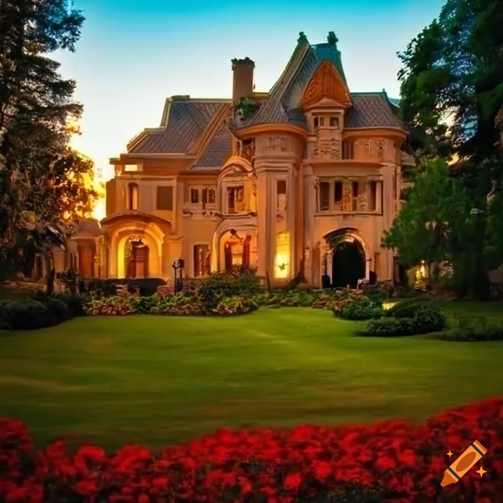 Mansion from the colonial period on Craiyon