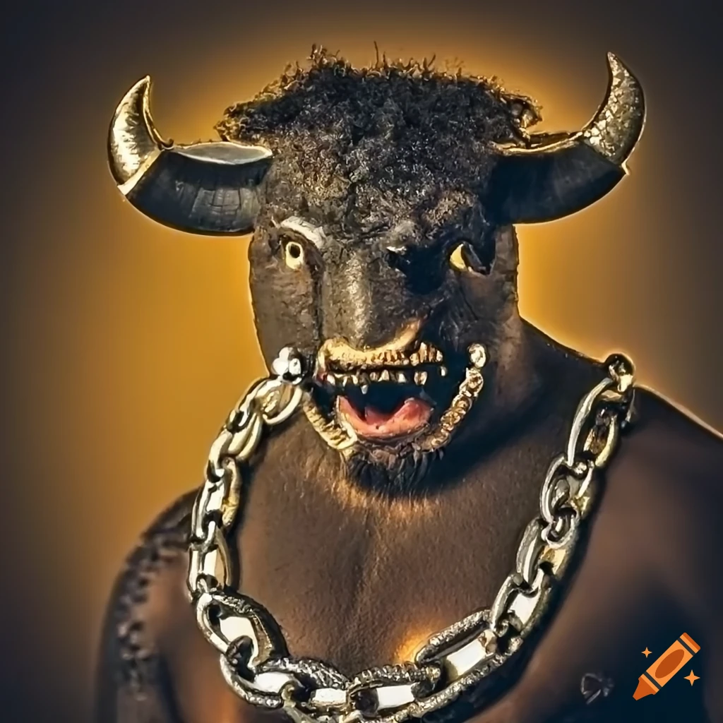 Minotaur child in simon bisley art style on Craiyon