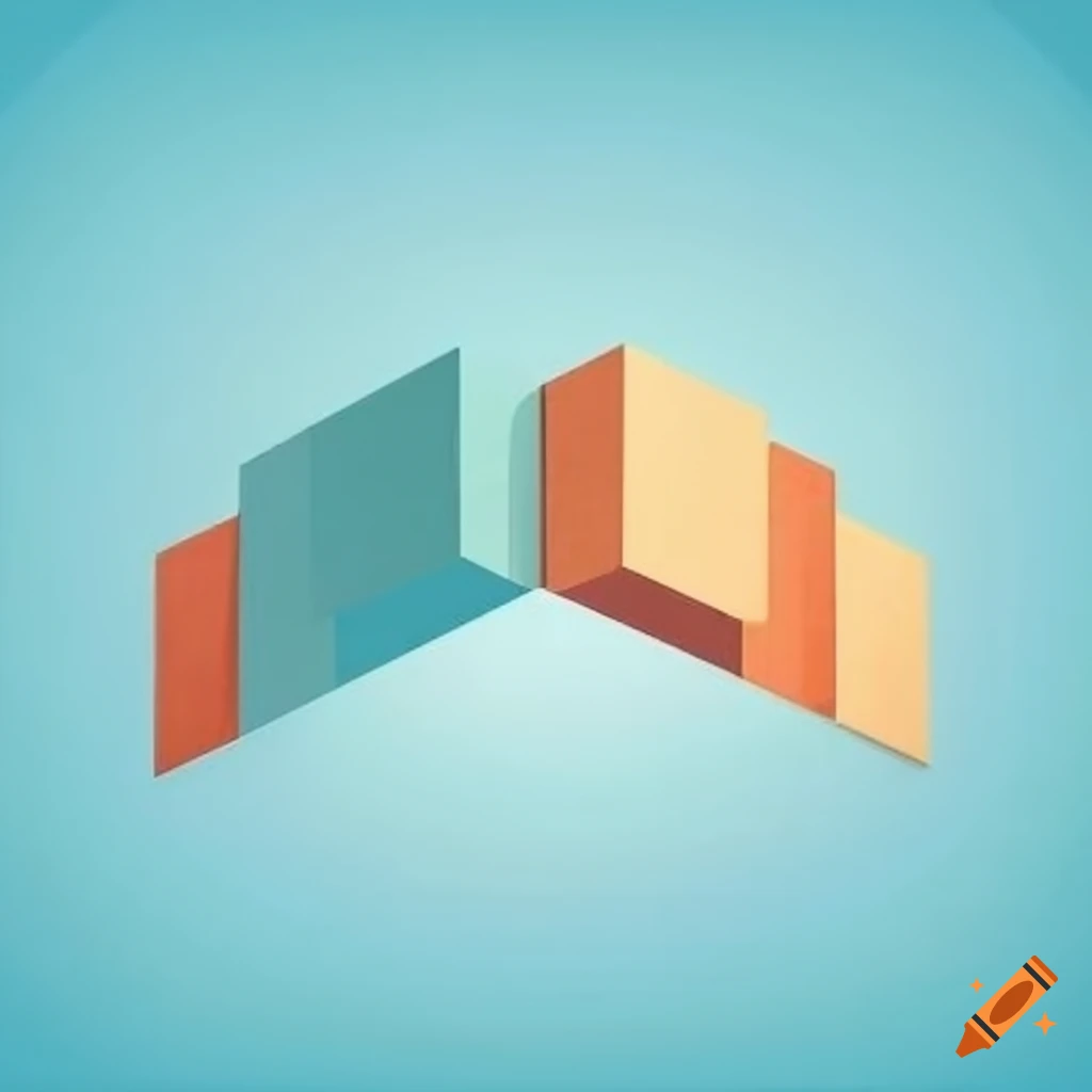Blocky landscapes artwork