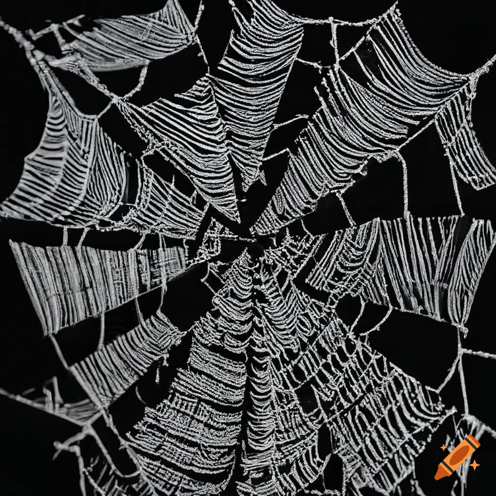 Ink drawing of a swarm of spiders on Craiyon