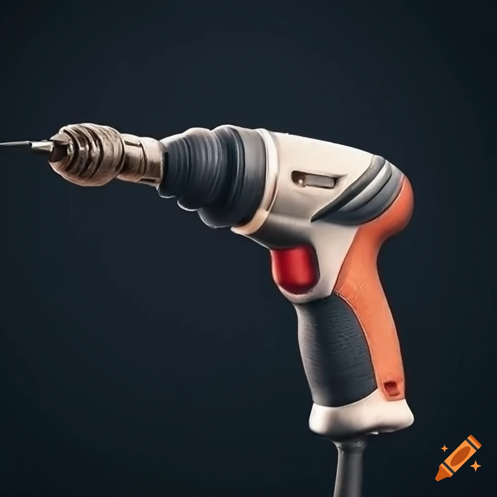 Photo-realistic hand drill on Craiyon