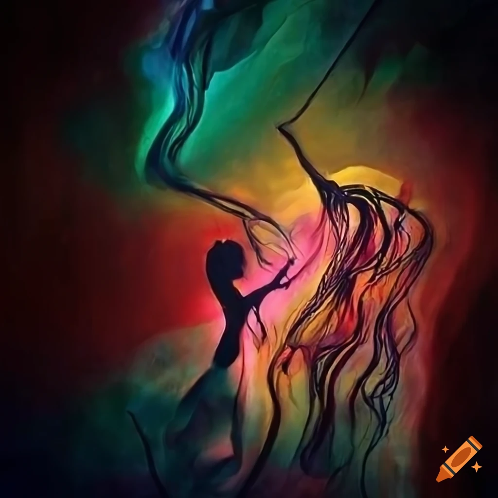 Vibrant and abstract artwork